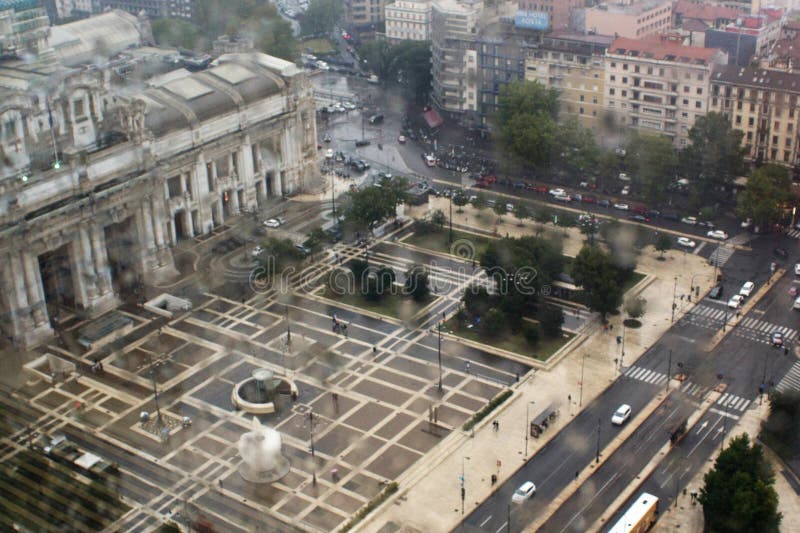 Milan Central Station stock image. Image of view, pirelli - 269422845