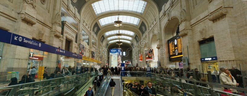 Milan Central Train Station Editorial Image - Image of european, arcade ...