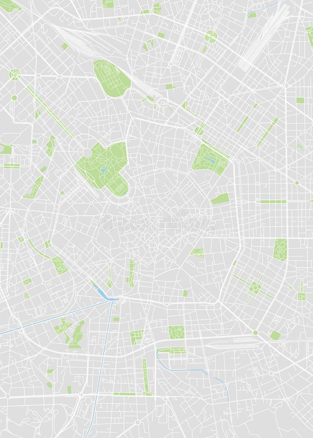 Milan colored vector map stock vector. Illustration of destination ...