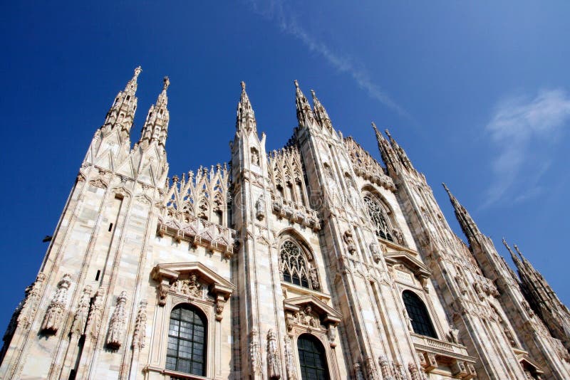 Milan Dome Architecture , Italy Stock Image - Image of elegant ...