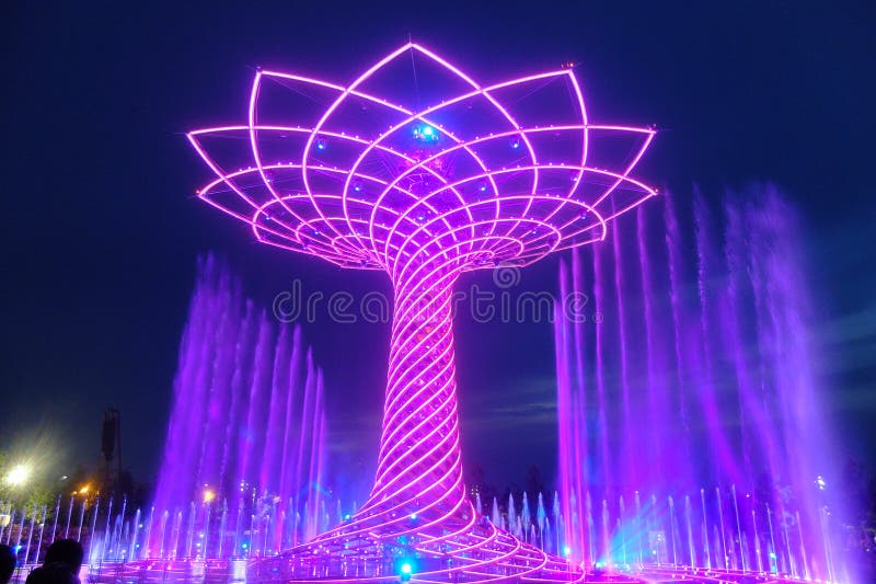 Milan expo tree of life stock photo. Image of feed, fiera - 56899400