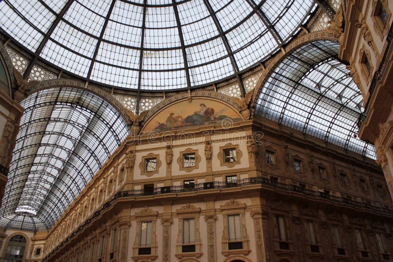 Milan the gallery stock image. Image of architecture - 45951255