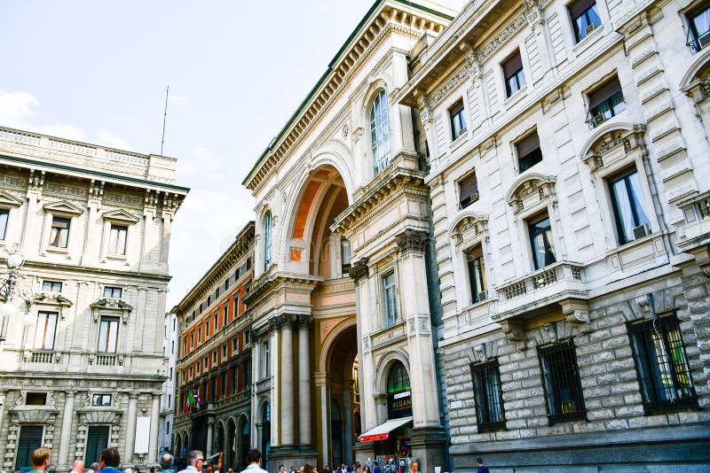 Milan, Italy editorial image. Image of airy, arcade - 120407555