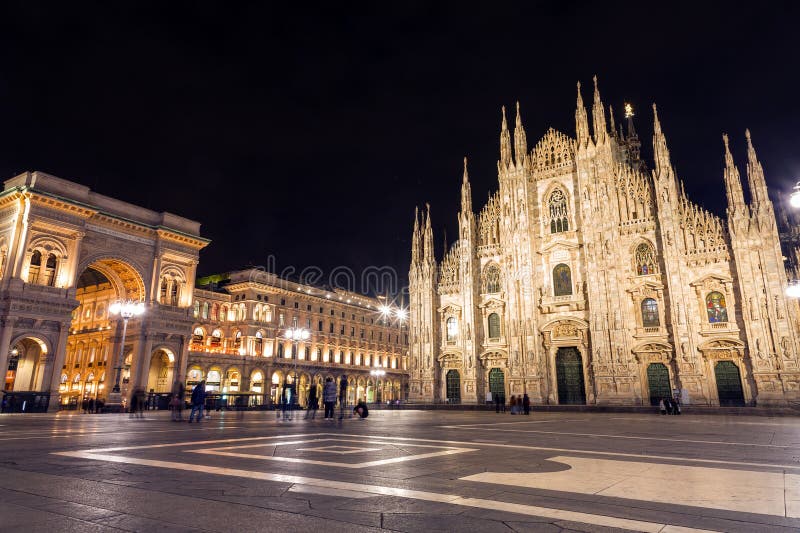 The Historical Duomo Square, Piazza Del Duomo in the Center of Milan ... The Historical Duomo Square, Piazza Del Duomo in the Center of Milan ...