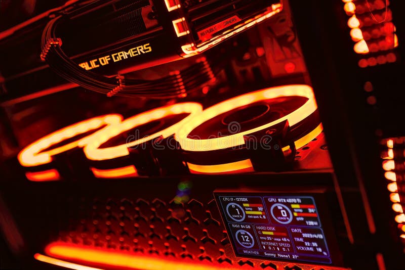 Personalize Your Gaming PC with an Illuminated Internal Display Showing ...