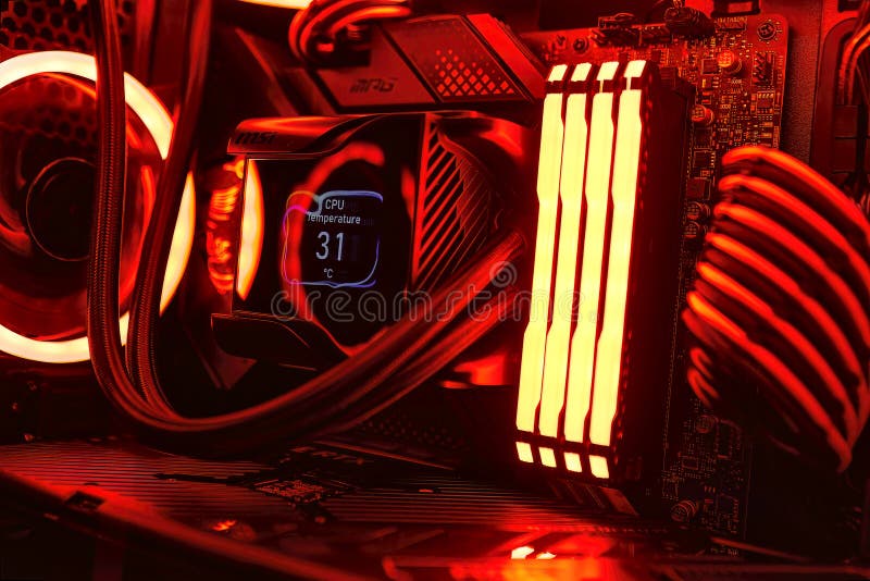 Illuminated Gaming PC with High-Tech Components and LED Lighting ...