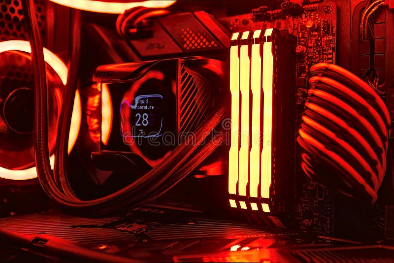 Illuminated Gaming PC with High-Tech Components and LED Lighting ...