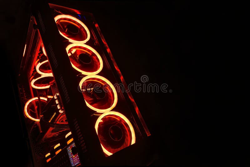 Illuminated Gaming PC with High-Tech Components and LED Lighting ...