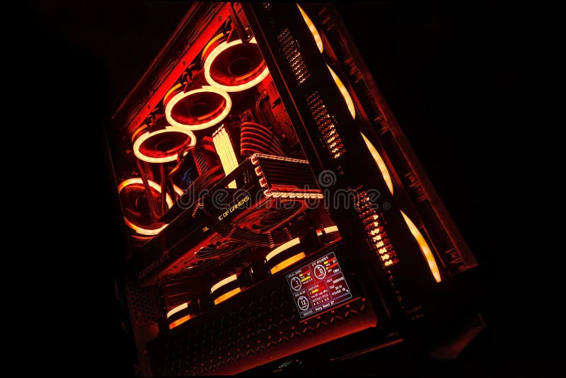 Illuminated Gaming PC with High-Tech Components and LED Lighting ...