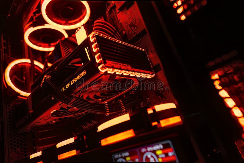 Illuminated Gaming PC with High-Tech Components and LED Lighting ...