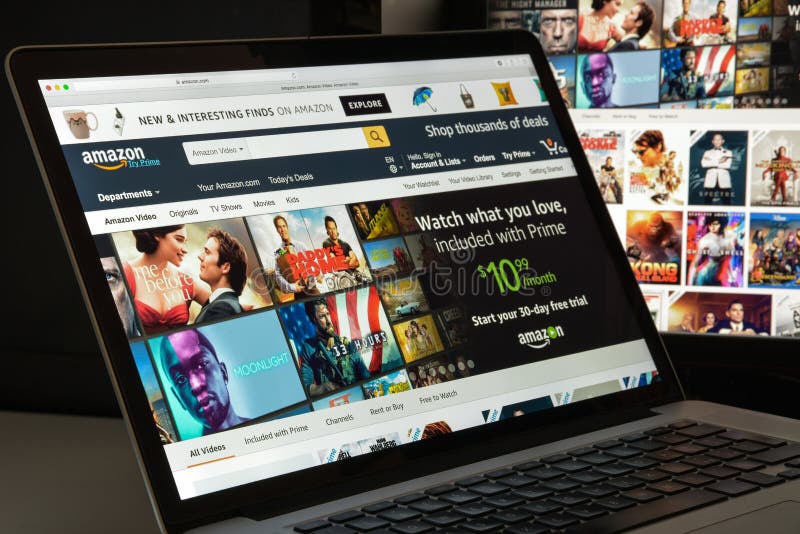 Milan, Italy - August 10, 2017: Amazon Website Homepage. it is a ...