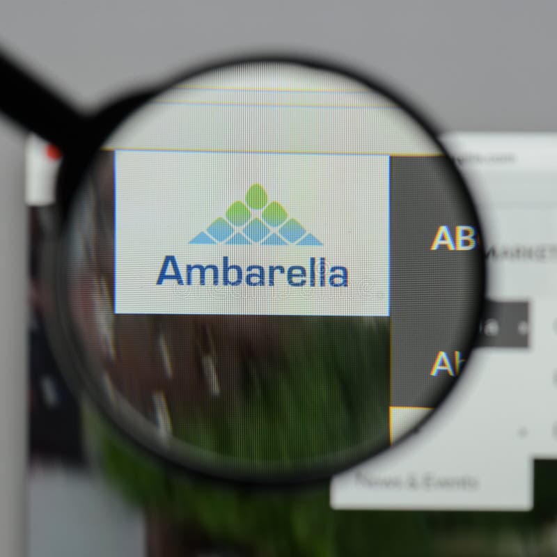 Milan, Italy - August 10, 2017: Ambarella Website. it is a Developer of ...