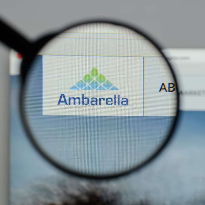 Milan, Italy - August 10, 2017: Ambarella Website. it is a Developer of ...