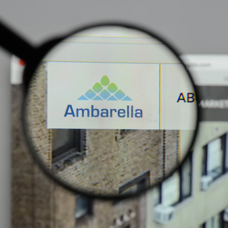 Milan, Italy - August 10, 2017: Ambarella Website. it is a Developer of ...