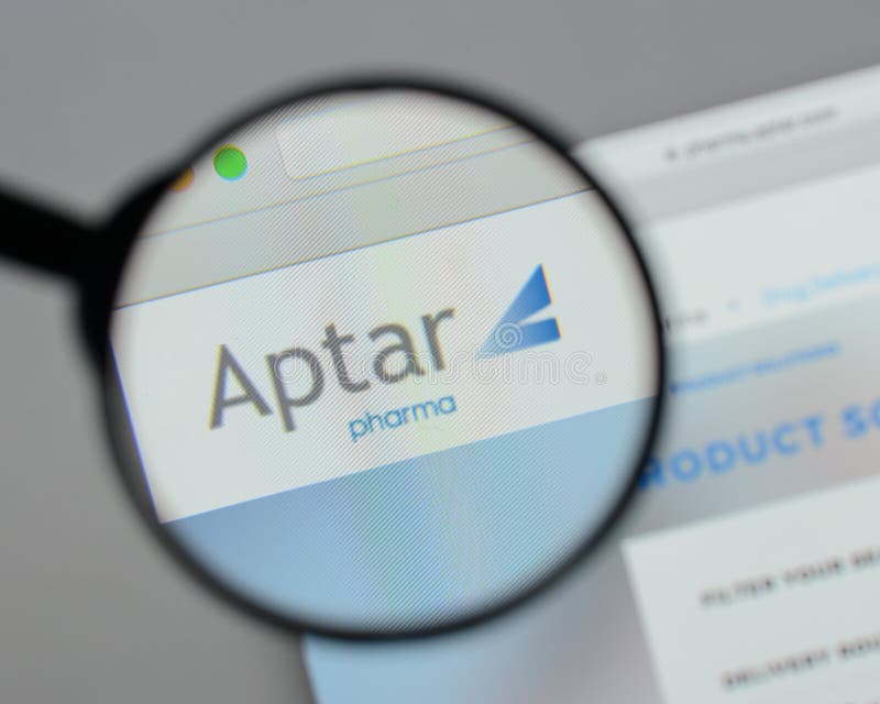 Milan, Italy - August 10, 2017: Aptar Group Logo on the Website ...