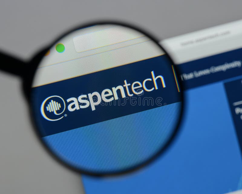 Milan, Italy - August 10, 2017: Aspen Technology Logo on the Web ...