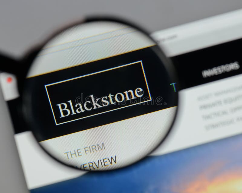 Milan, Italy - August 10, 2017: Blackstone Group Logo on the Web ...