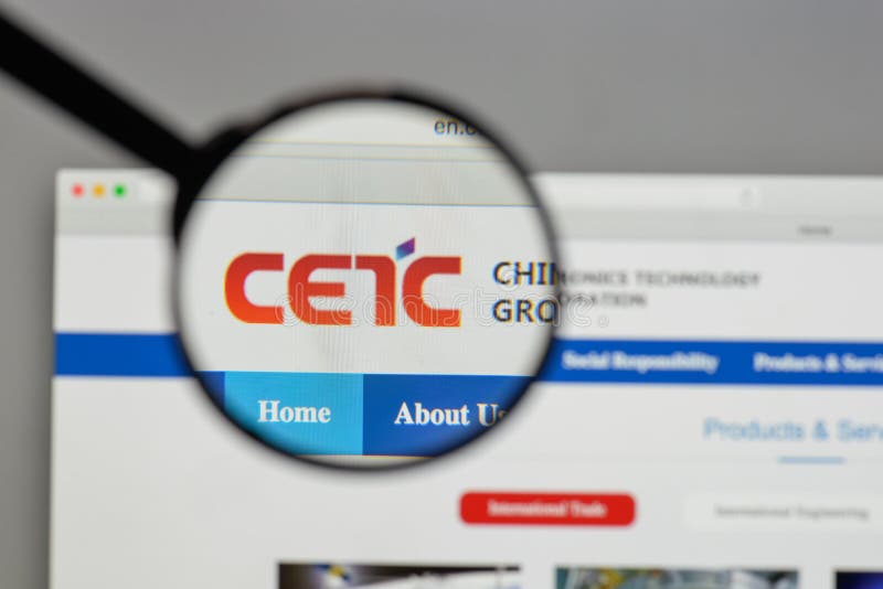 Milan, Italy - August 10, 2017: China Electronics Technology Group Logo ...