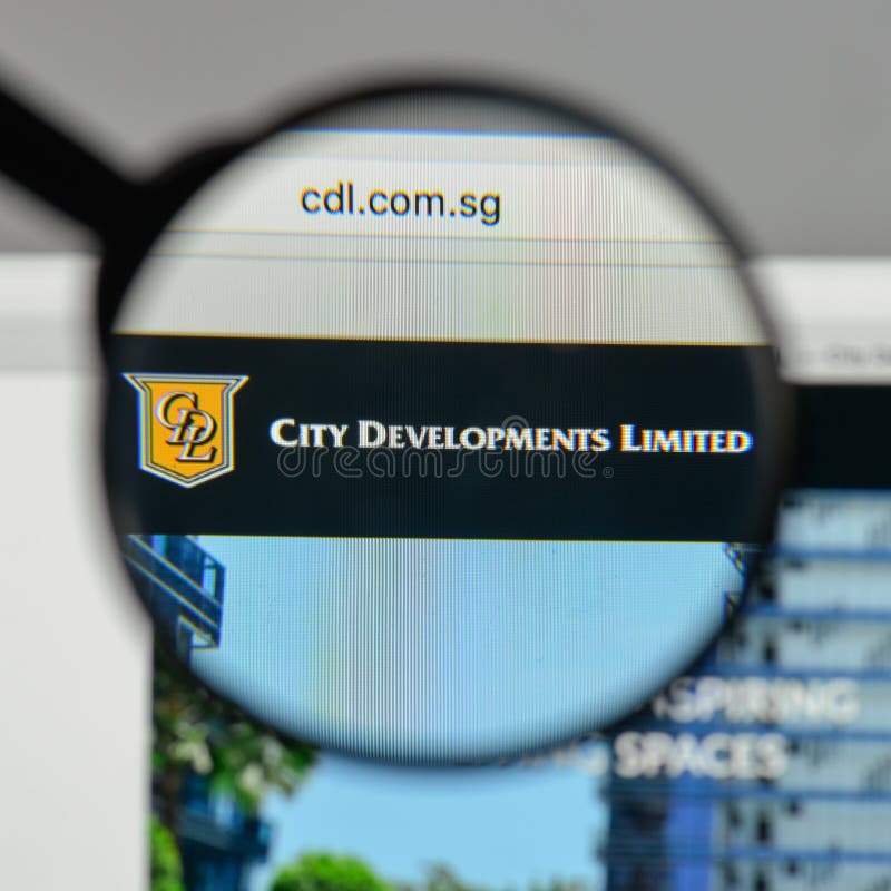 Milan, Italy - August 10, 2017: City Developments Ltd Logo on Th Editorial Photo - Image of logo ...