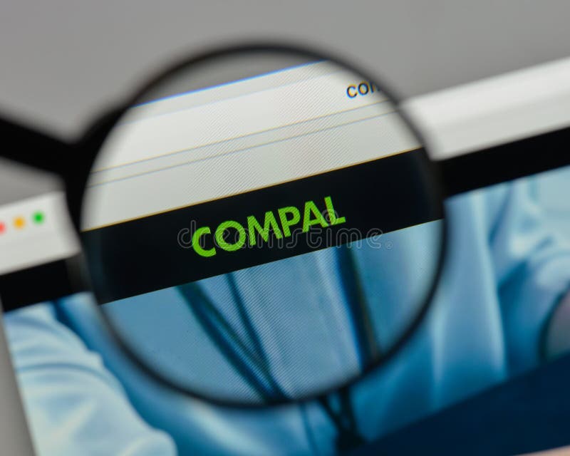 Milan, Italy - August 10, 2017: Compal Electronics Logo on the W ...