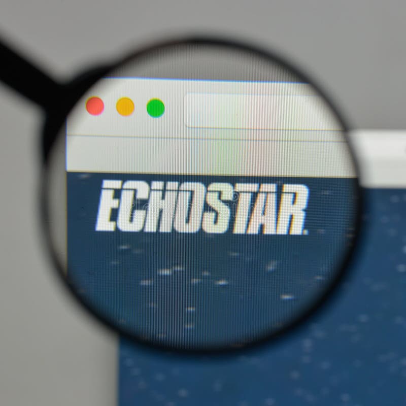 Milan, Italy - August 10, 2017: EchoStar Logo on the Website Ho ...