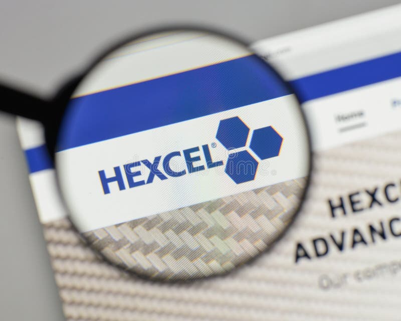 Milan, Italy - August 10, 2017: Hexcel Logo on the Website Homepage ...