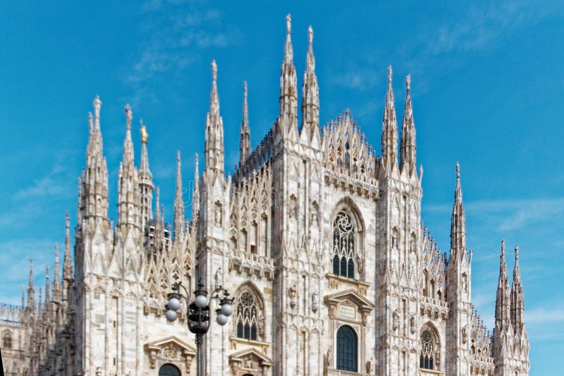 Milan, Italy 20 August 2018: Main Square in Milan and the Duomo ...