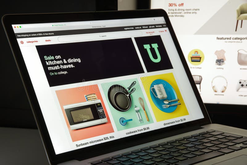 Milan, Italy - August 10, 2017: Target.com Website Homepage Editorial ...