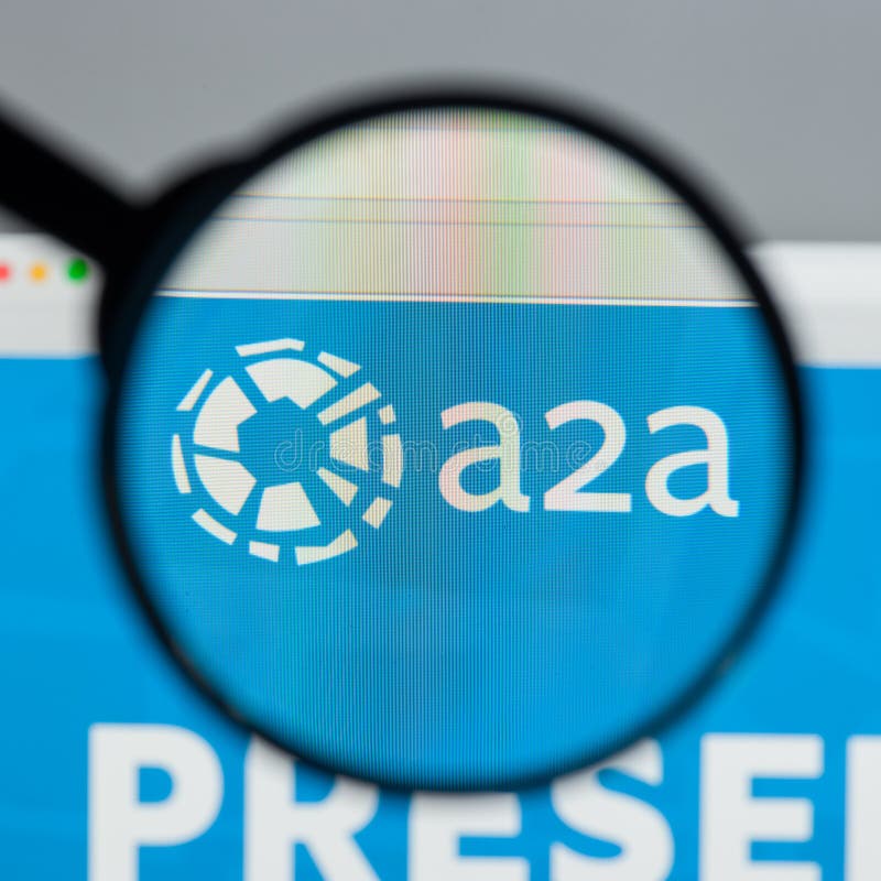 Milan, Italy - August 10, 2017: A2A Website Homepage. it Editorial ...