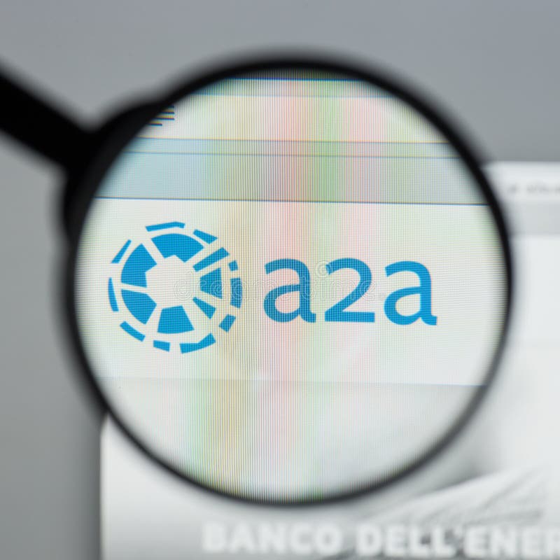 Milan, Italy - August 10, 2017: A2A Website Homepage. it Editorial ...