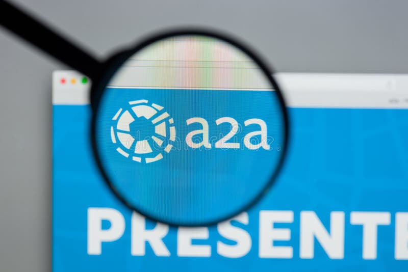 Milan, Italy - August 10, 2017: A2A Website Homepage. it Editorial ...