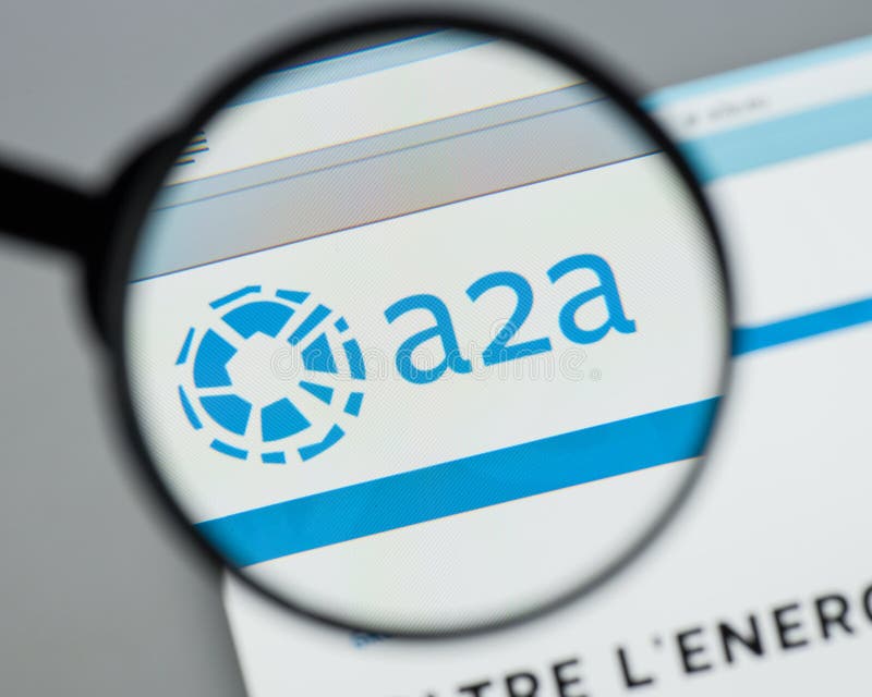 Milan, Italy - August 10, 2017: A2A Website Homepage. it Editorial ...