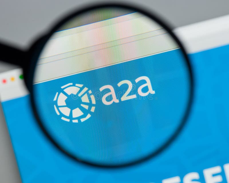 Milan, Italy - August 10, 2017: A2A Website Homepage. it Editorial ...