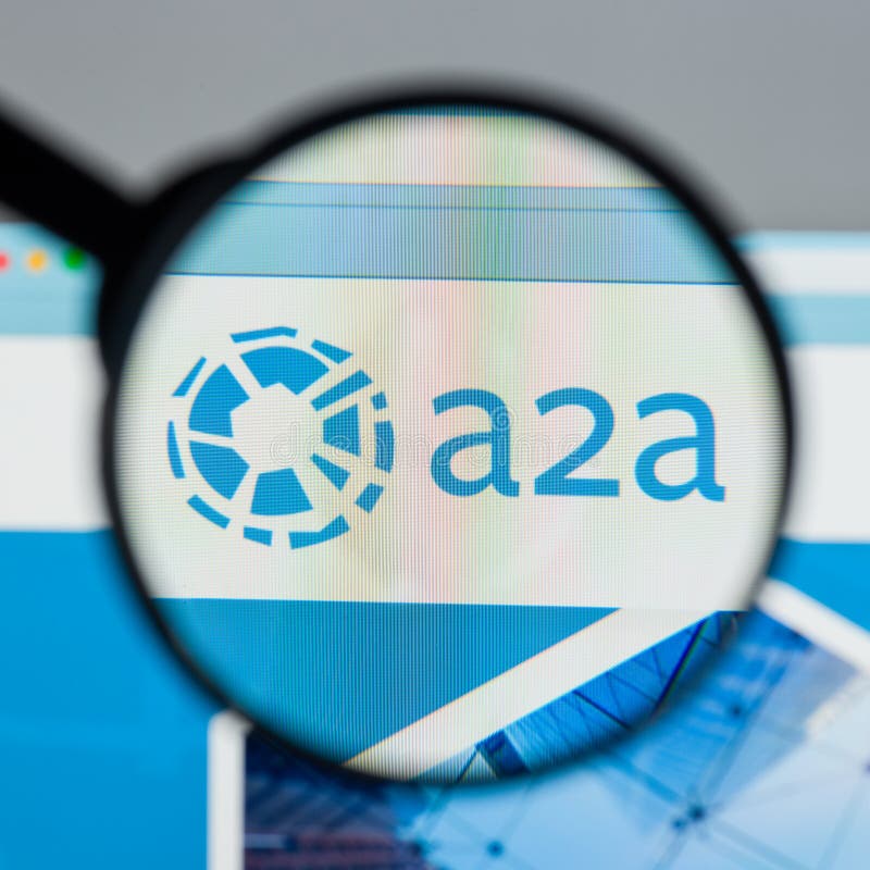 Milan, Italy - August 10, 2017: A2A Website Homepage. it Editorial ...