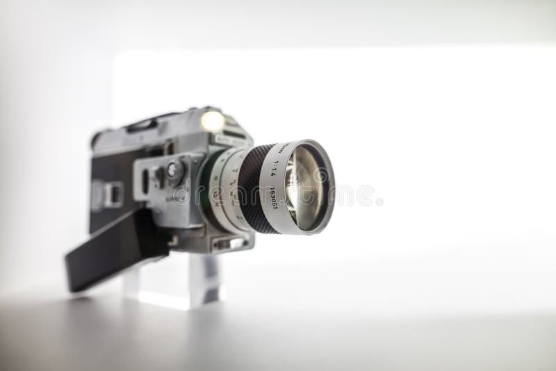 MILAN, ITALY - JUNE 9, 2016: Retro Camera at the Science and Technology ...