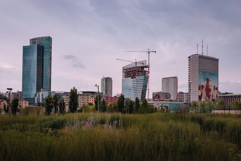 View of the Skyscrapers of Milan Editorial Stock Image - Image of italy ...