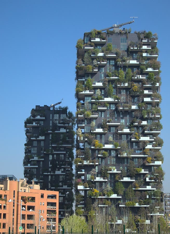 Milan, Italy, March 30, 2021: Vertical Forest Buildings Editorial Image ...