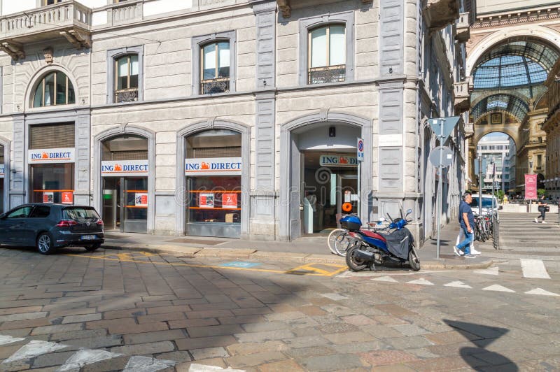 ING Direct Bank Office in Milan. Editorial Stock Image - Image of ...