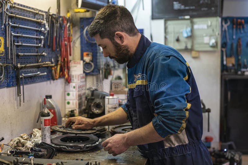 Mechanic at Work in the Workshop 6 Editorial Image - Image of ...