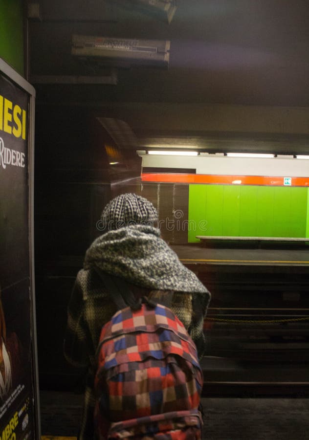 2019.12.20 Milan, Italy, Metro Line 1 Editorial Photo - Image of urban ...