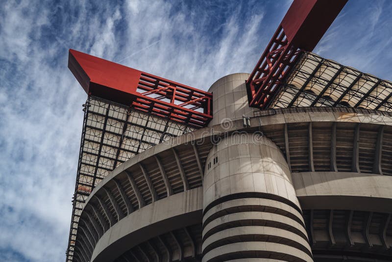Milan, Italy - October 2023: the Iconic San Siro Stadium Editorial ...