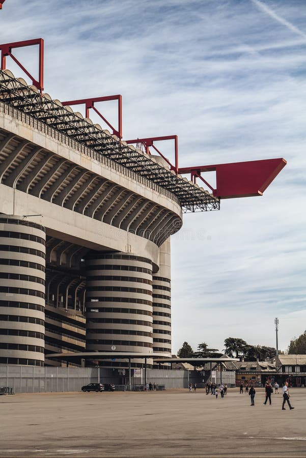 Milan, Italy - October 2023: the Iconic San Siro Stadium Editorial ...