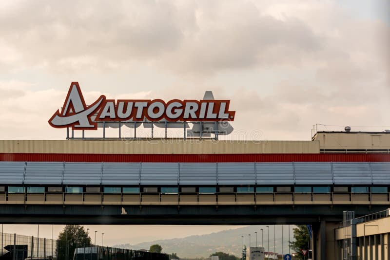 Milan, Italy - October 15th, 2015:Autogrill Above an Autobahn Editorial ...