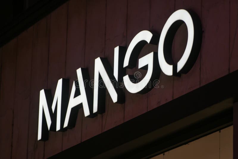 Mango Logo Displayed on a Facade of a Store in Milan Editorial ...