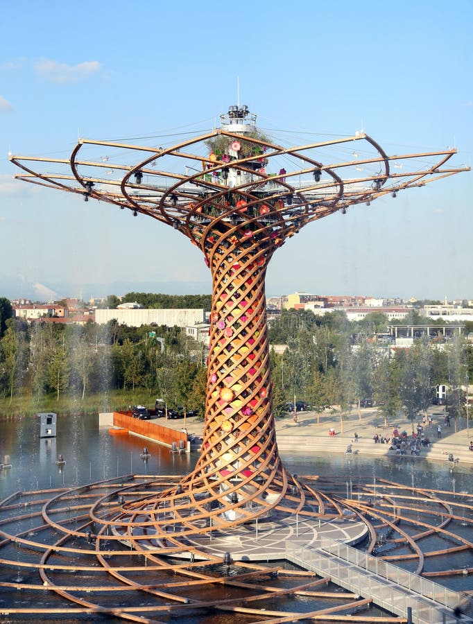 Milan, Italy - 8th September, 2015. Expo Tree of Life Editorial Photo ...