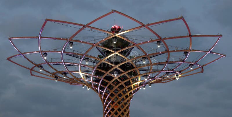 Milan, Italy - 8th September, 2015. Expo Tree of Life Editorial Stock ...