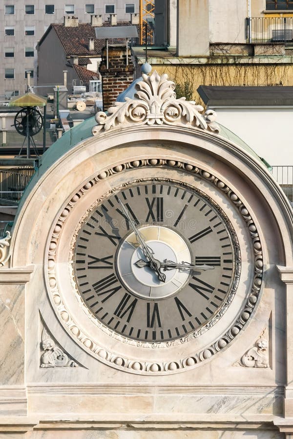 Old Clock in Milan on February 23, 2008 Editorial Photography - Image ...