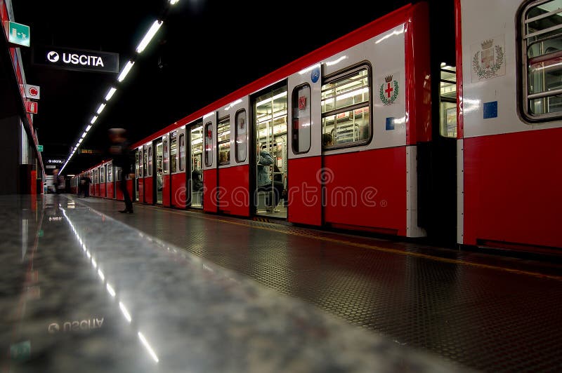 Milan Metro stock image. Image of underground, eurpe, italy - 7107011