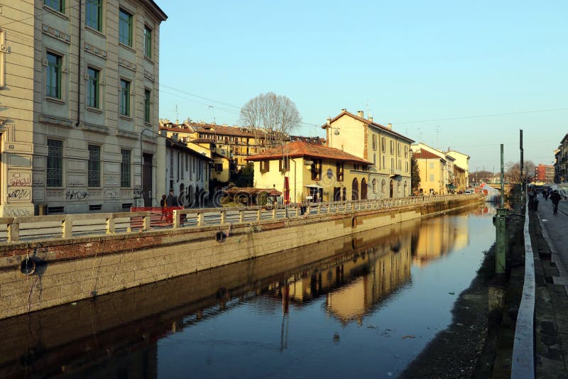 Milan,milano,the Naviglio Grande Editorial Photo - Image of aulenti ...