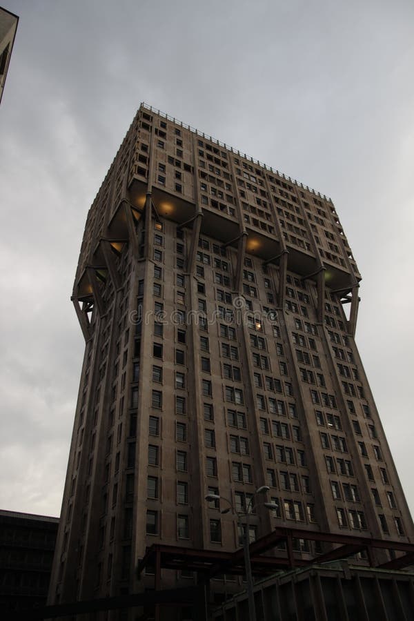 Milan Velasca Tower stock photo. Image of european, architectural - 182839682